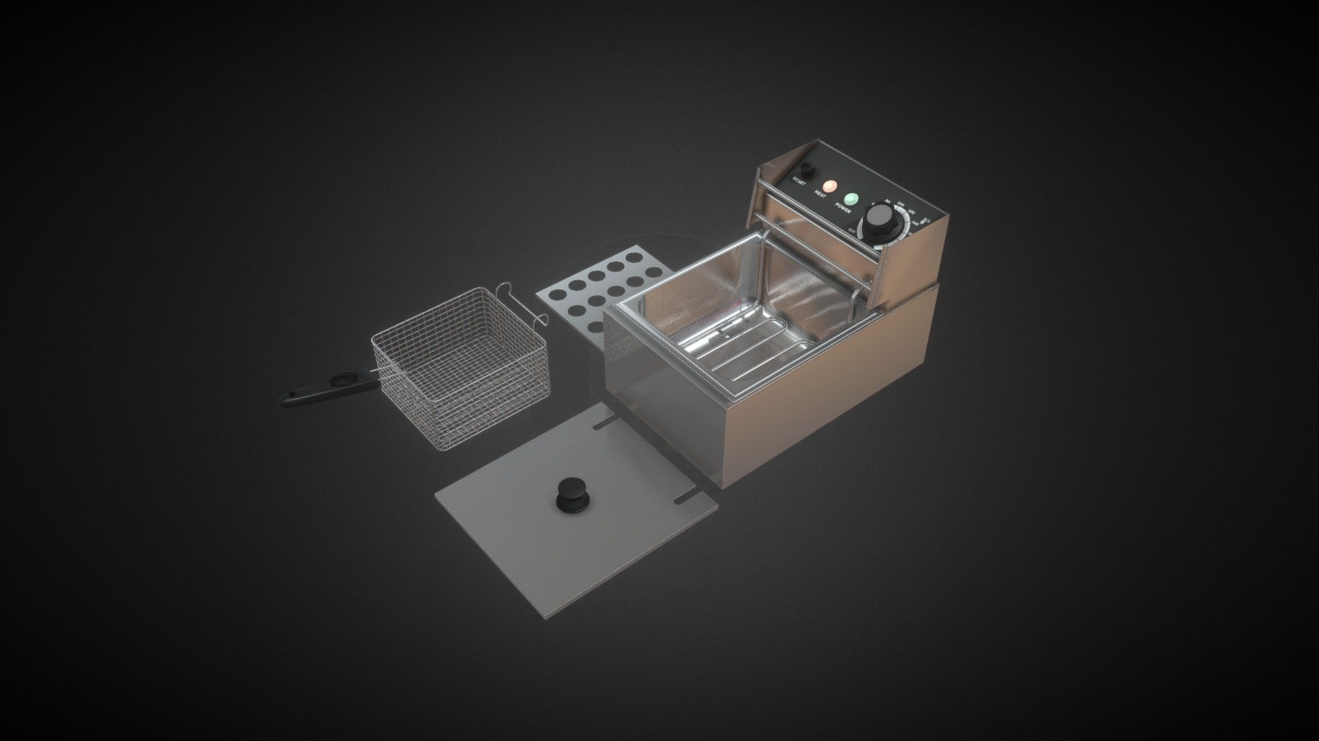 Electric Fryer 1 x 6L - Download Free 3D model by benas [ea1fdc0 ...
