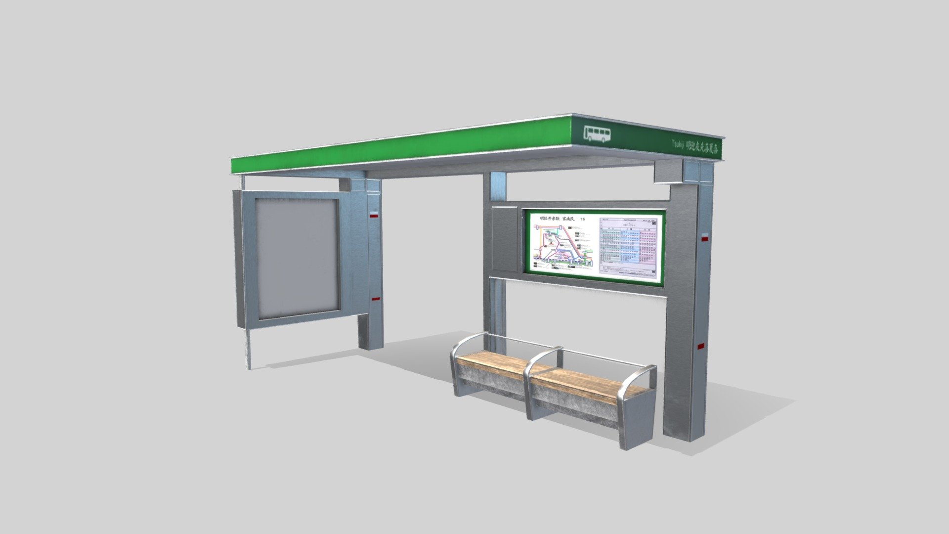 Bus Stop Tokyo [Game Ready] - Buy Royalty Free 3D model by Raphael C ...
