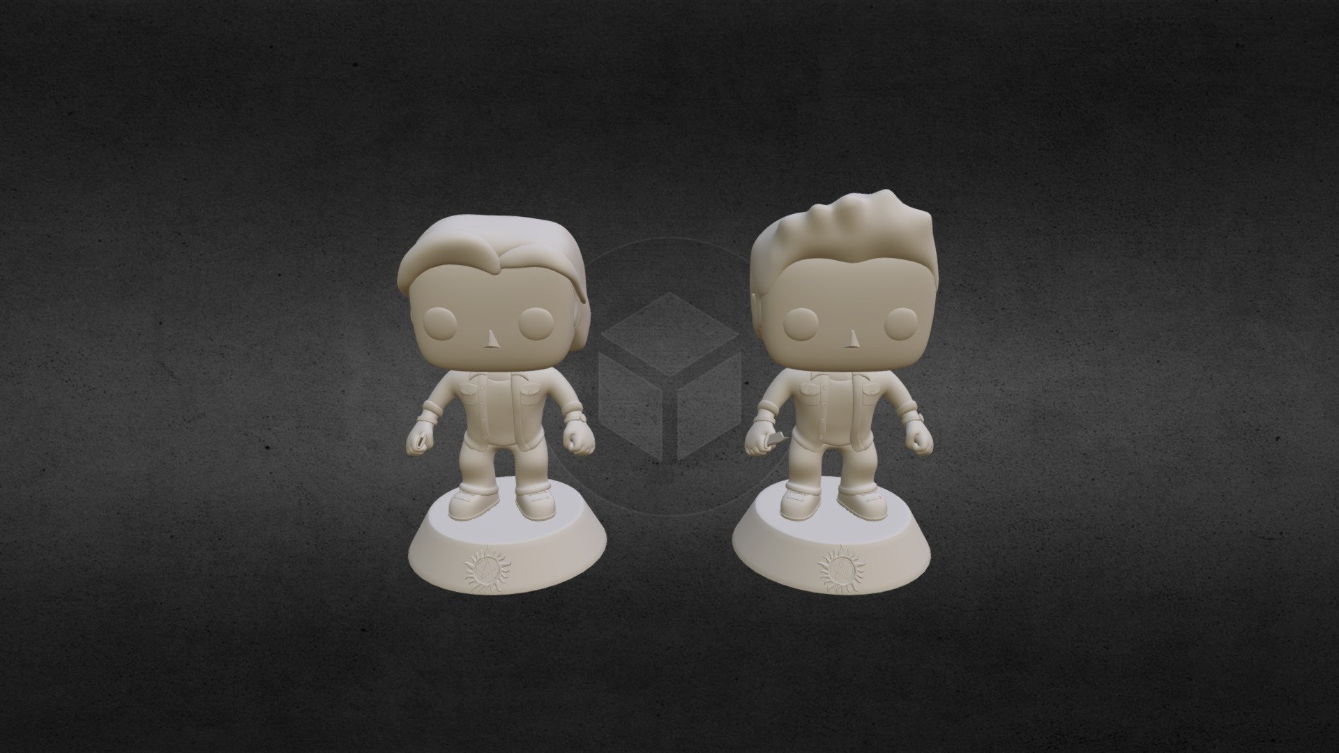 Supernatural Sam e Dean - 3D model by nanascar3d [ea212d3] - Sketchfab