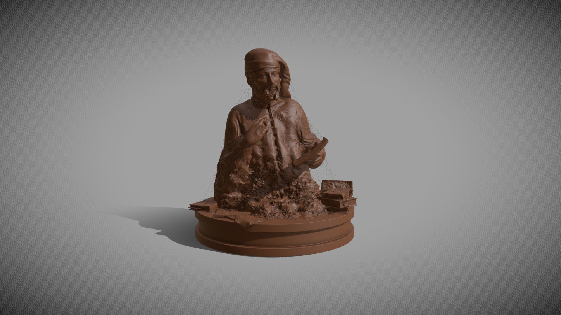 Geoffrey Chaucer - 3D model by densemesh [ea22b57] - Sketchfab