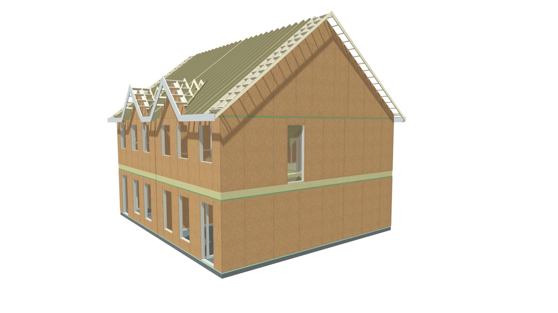 HOUSE TYPE 5 - 3D model by 7HillsTimberFrames [ea23935] - Sketchfab