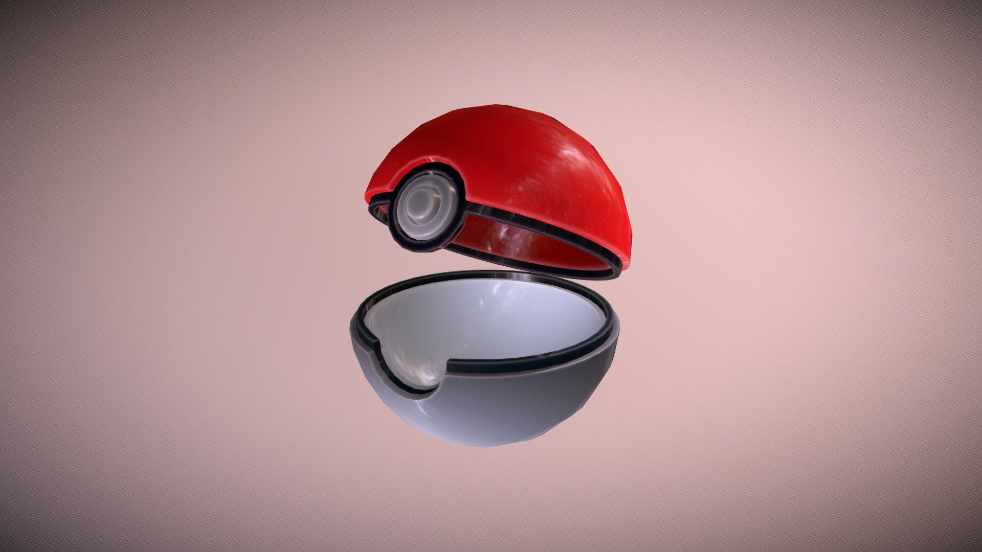 [Study] - Pokeball - 3D model by invisible123 [ea25b20] - Sketchfab