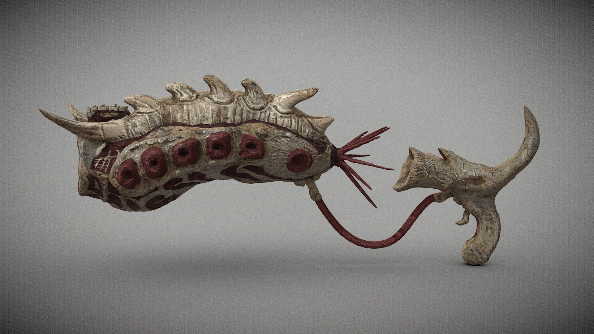 Giger Style Weapon(Auto uv) - Download Free 3D model by DopamineWarlock ...