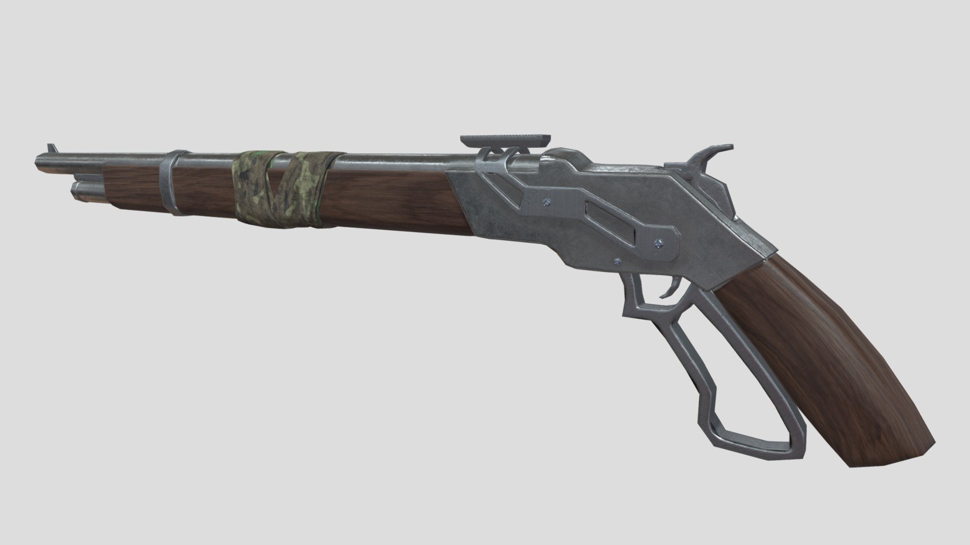 Lowpoly Lever Action rifle - 3D model by Digital.Dope [ea263ed] - Sketchfab
