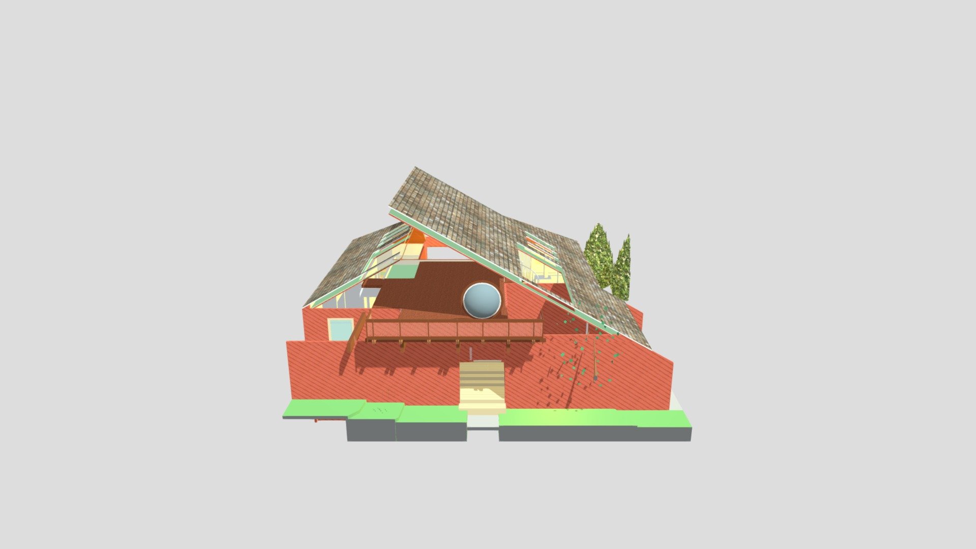 Pend House C4D - Download Free 3D model by barrypendergast [ea26752 ...