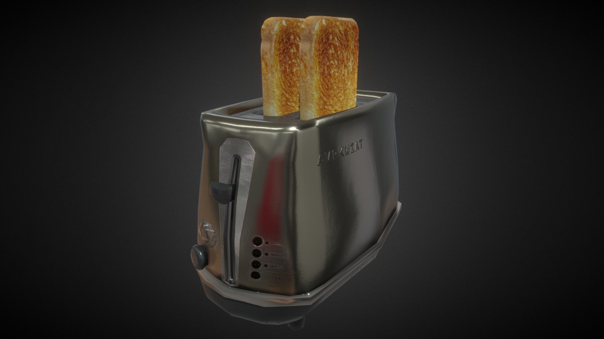Golden Toaster - Download Free 3D model by Marcin.Kwiatkowski [ea2768f ...