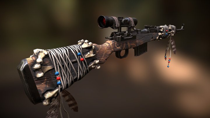 Rifle-gun 3D models - Sketchfab