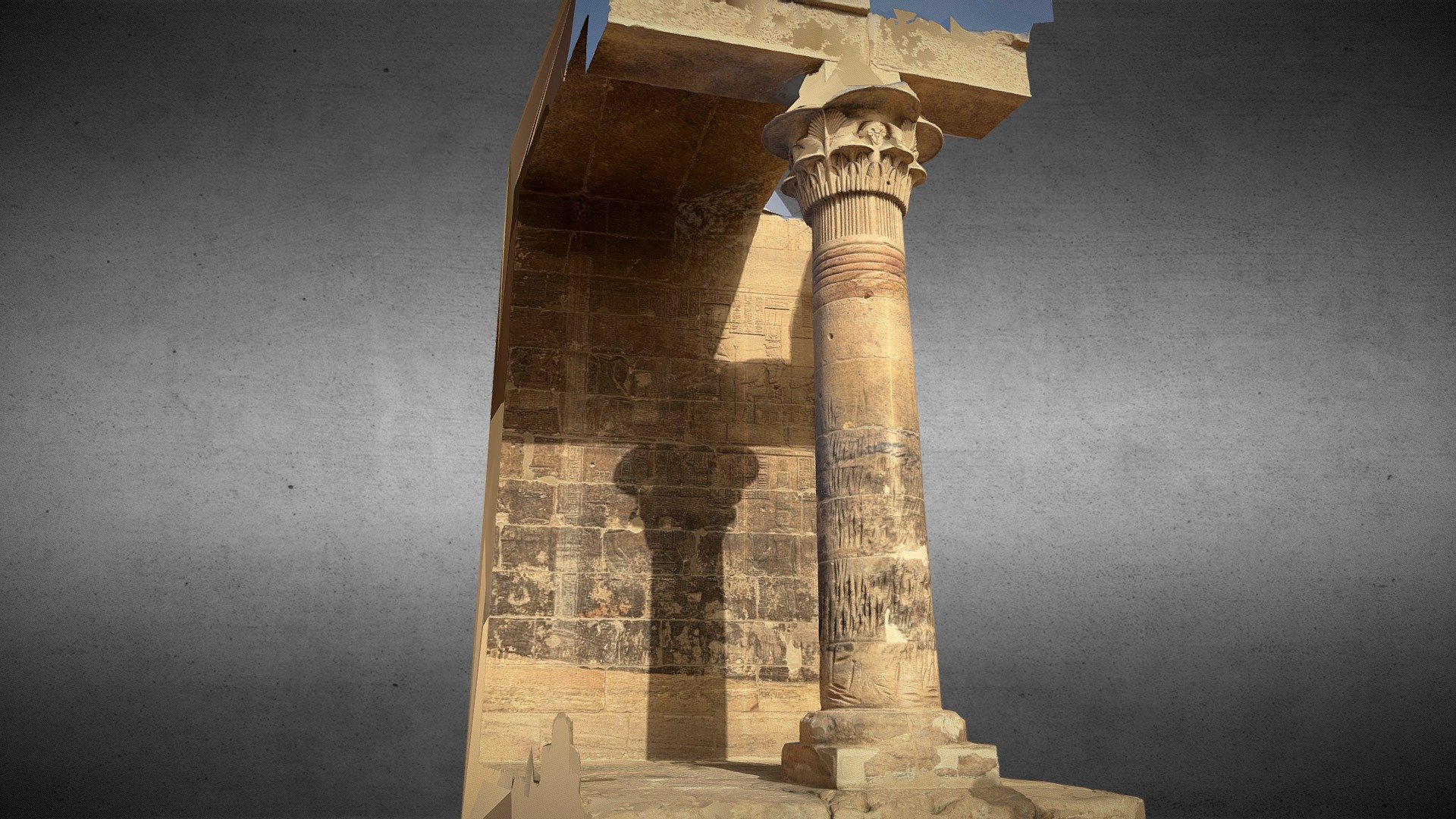 Philae temple column - 3D model by dusko.maksimovic1 [ea280d6] - Sketchfab