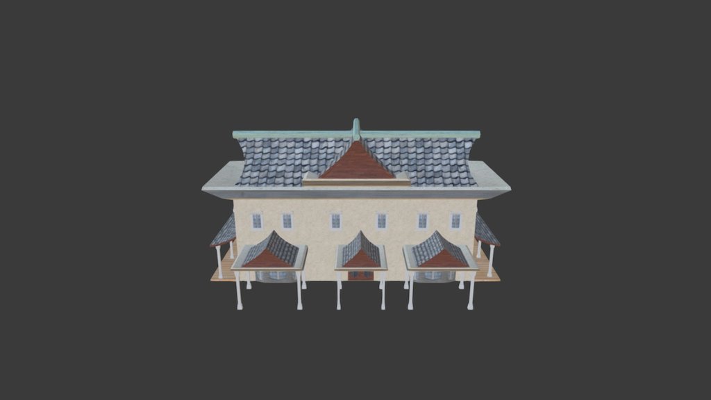 Japanese Mansion - 3D model by frankpadron [ea28d02] - Sketchfab