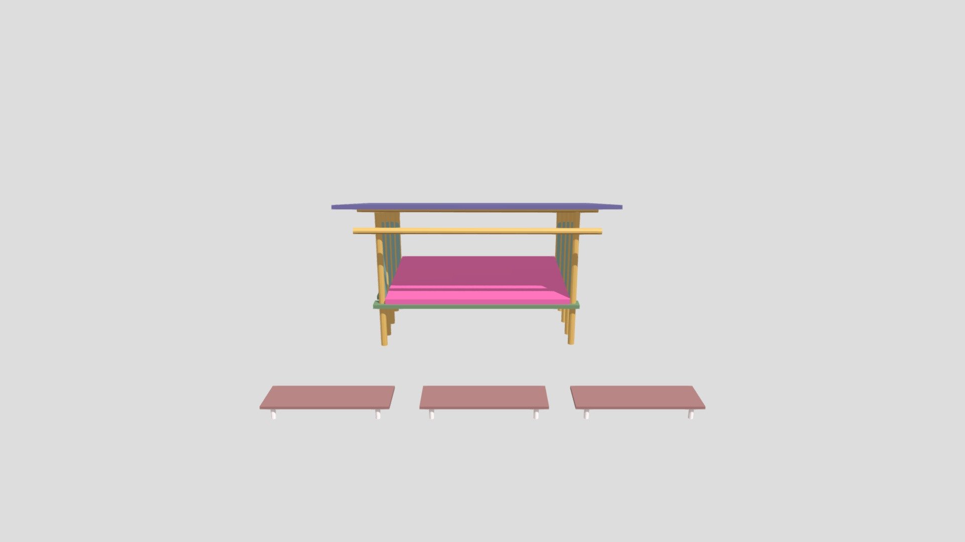 Wayang Kulit Stage - 3D model by Emily.Low [ea29cf6] - Sketchfab