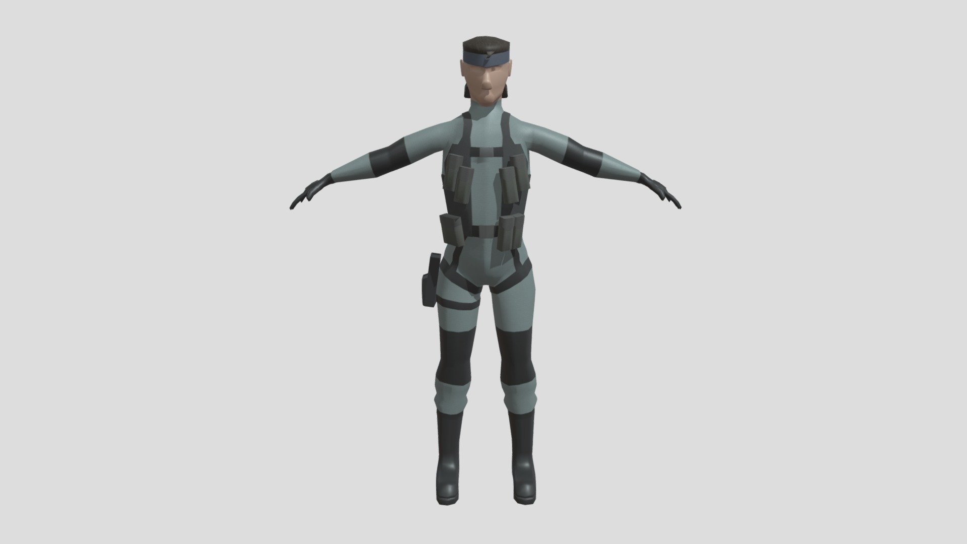 Metal Gear Awesome: Main Character - 3D model by garrettball ...
