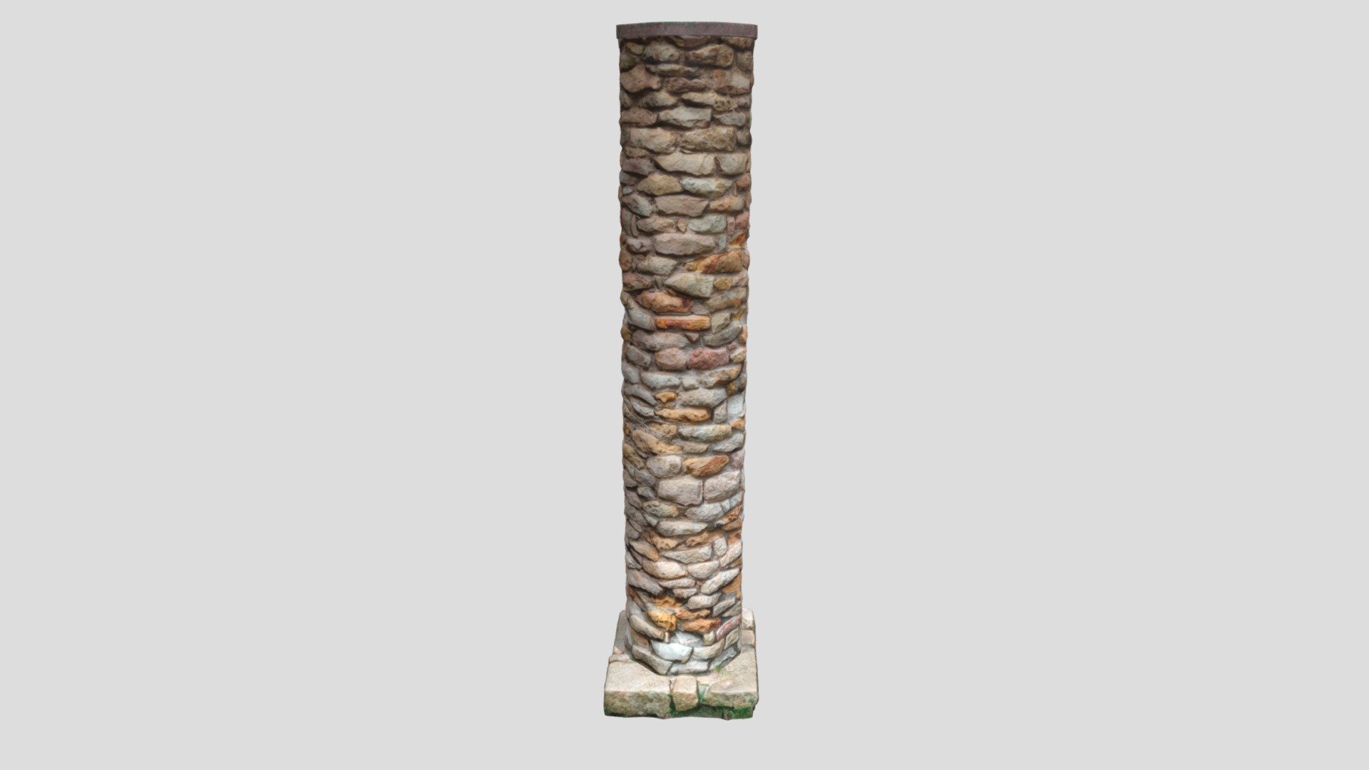Stone Column Octagonal - Photogrammetry Scan - 3D model by ...
