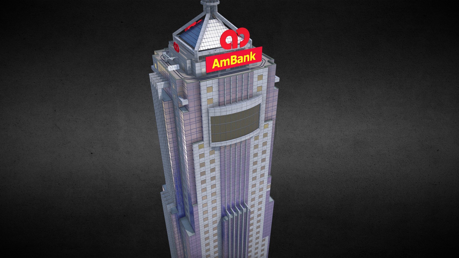 Menara Ambank Tower (Kuala Lumpur - Malaisie) - Buy Royalty Free 3D ...