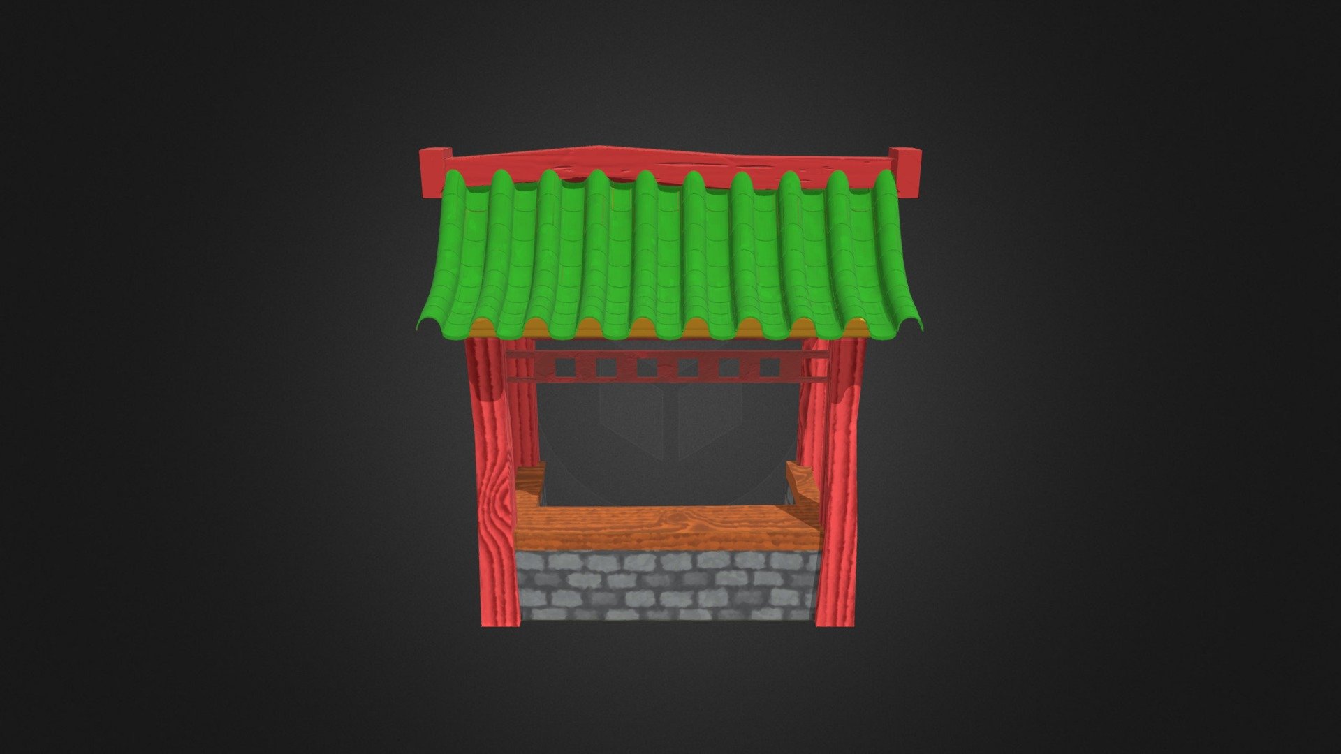 Tradisional Chinese Booth vers 1 - 3D model by Jeuras [ea2cfd6] - Sketchfab