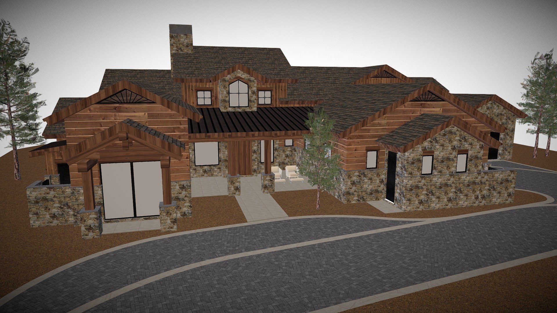 Lawrence Residence - 3D model by Jessica Hutchison-Rough ...