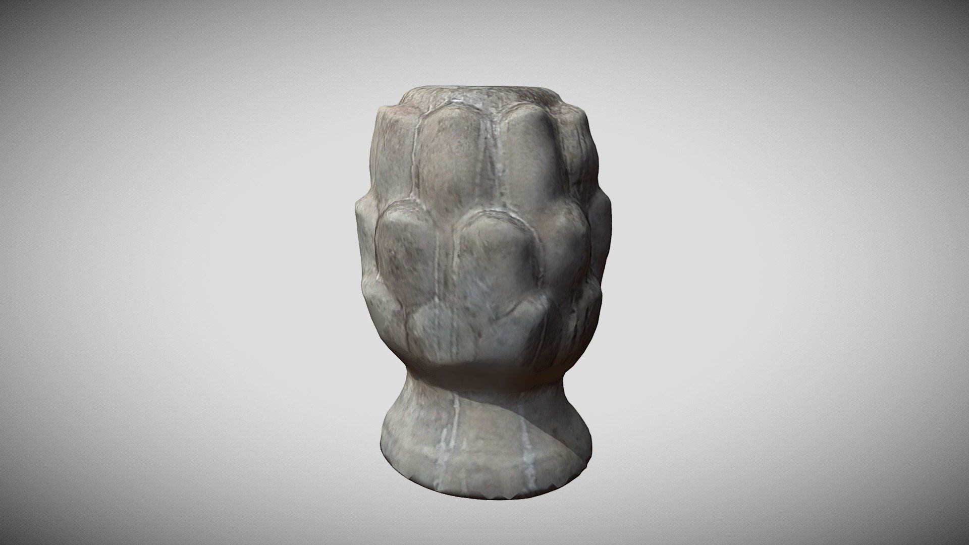 Lotus sand stone statue - Download Free 3D model by jirawat.so [ea2e67c ...