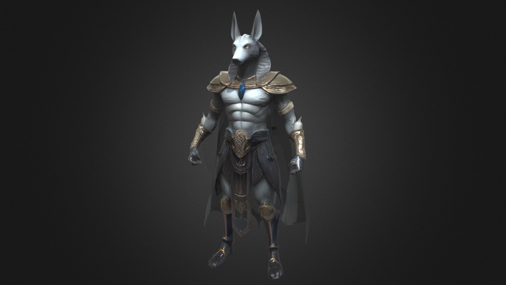 Anubis Warrior - 3D model by Korvana Studio (@korvanastudio) [ea303ee ...