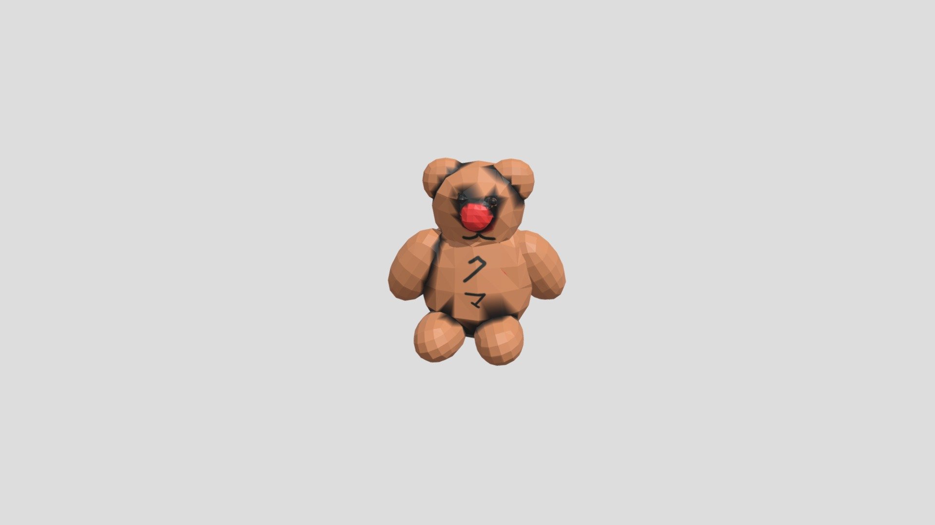 Kuma-完成 - Download Free 3D model by yuma (@hb21a049) [ea30854] - Sketchfab