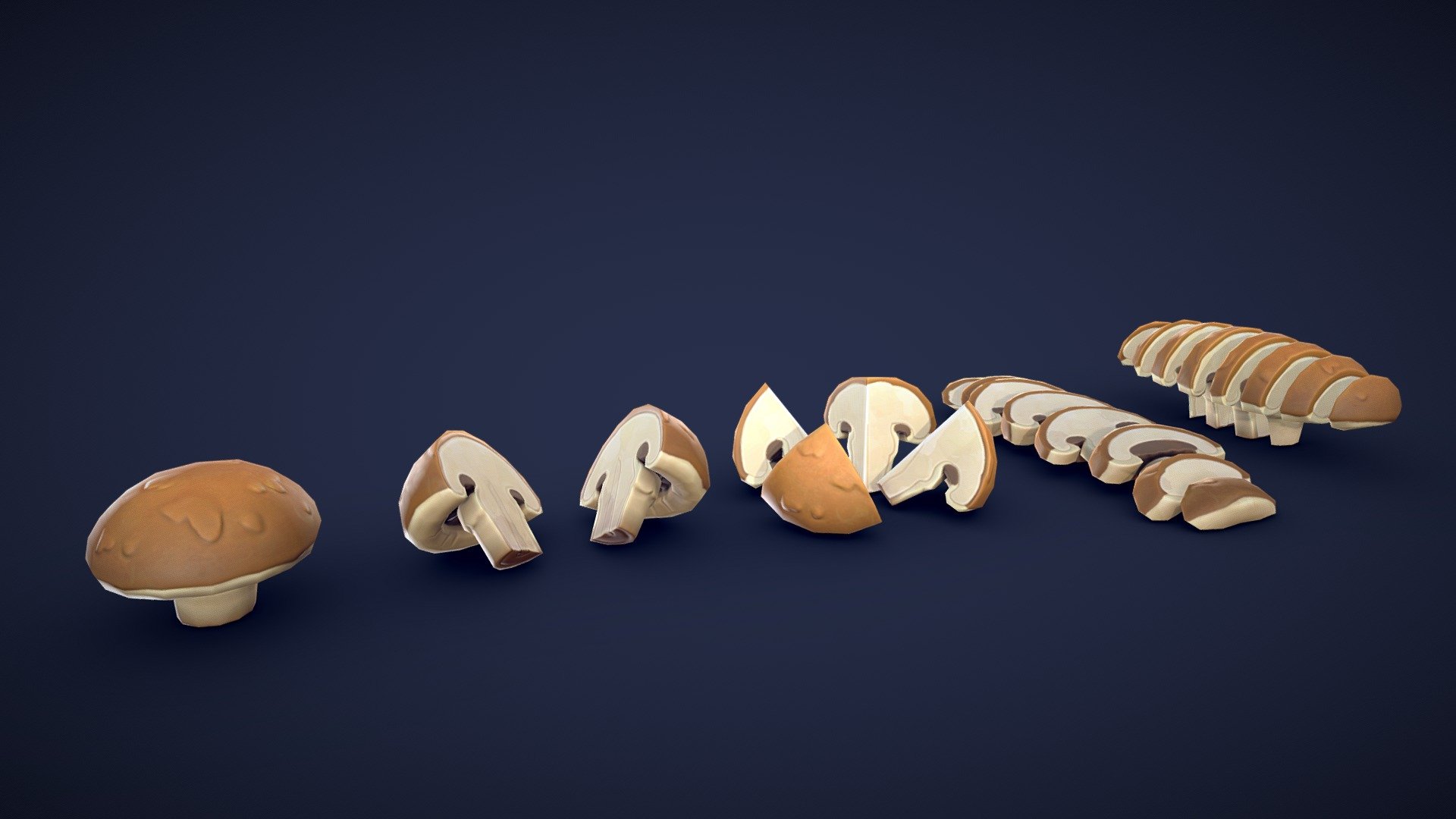 Stylized Mushroom - Low Poly - Buy Royalty Free 3D model by LarkArt ...