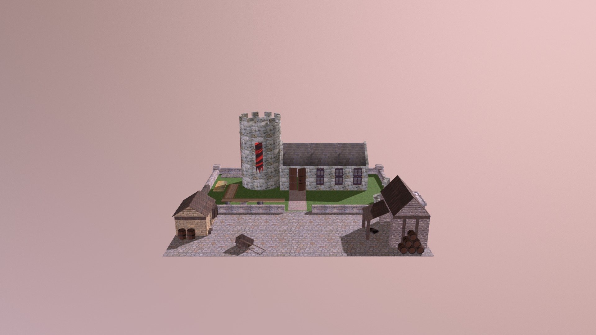 Medieval Scene - 3D model by Opendavid [ea32e78] - Sketchfab