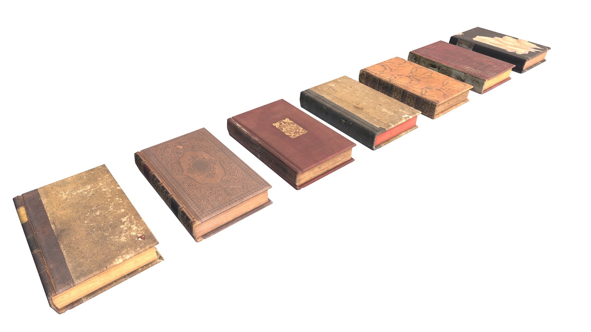 Old / Antique Books - Buy Royalty Free 3D model by Studio Lab ...