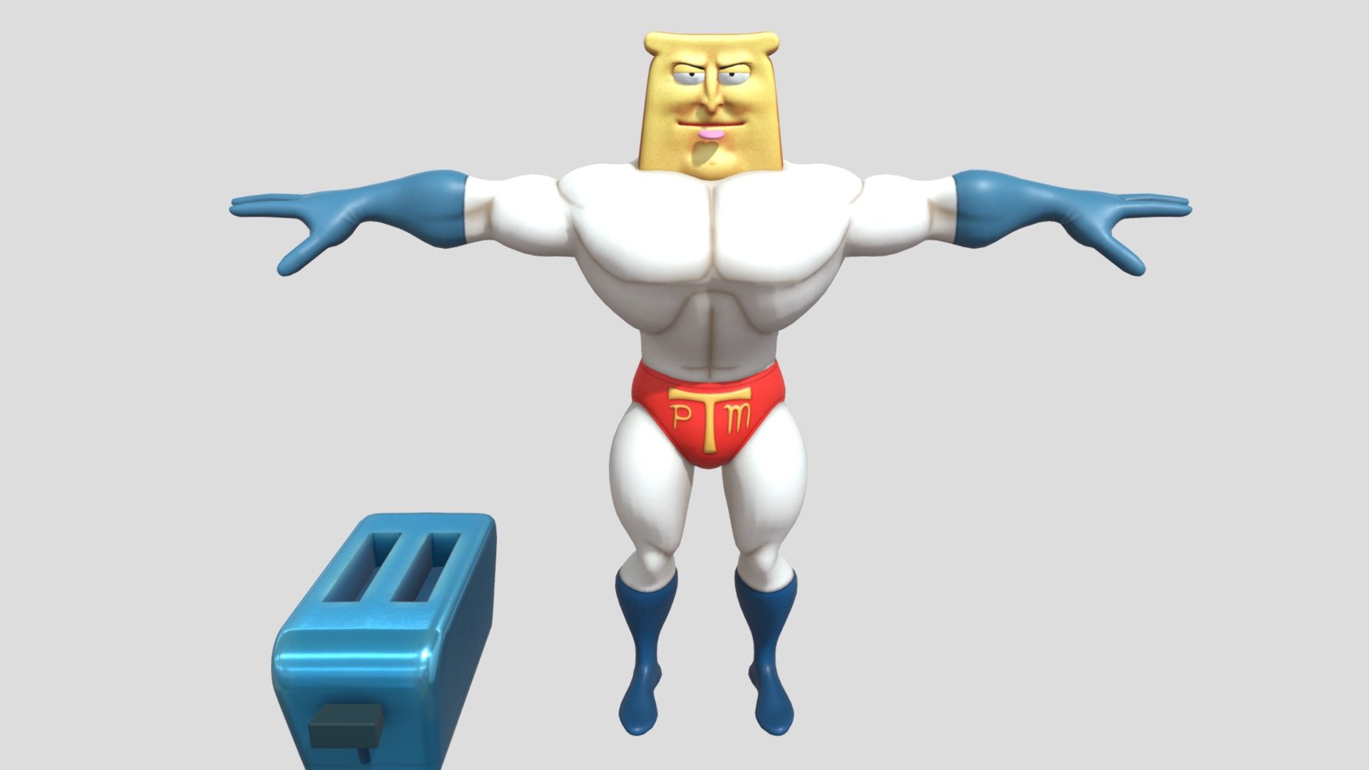 Nickelodeon Kart Racers 3 Powdered Toast Man - Download Free 3D model ...
