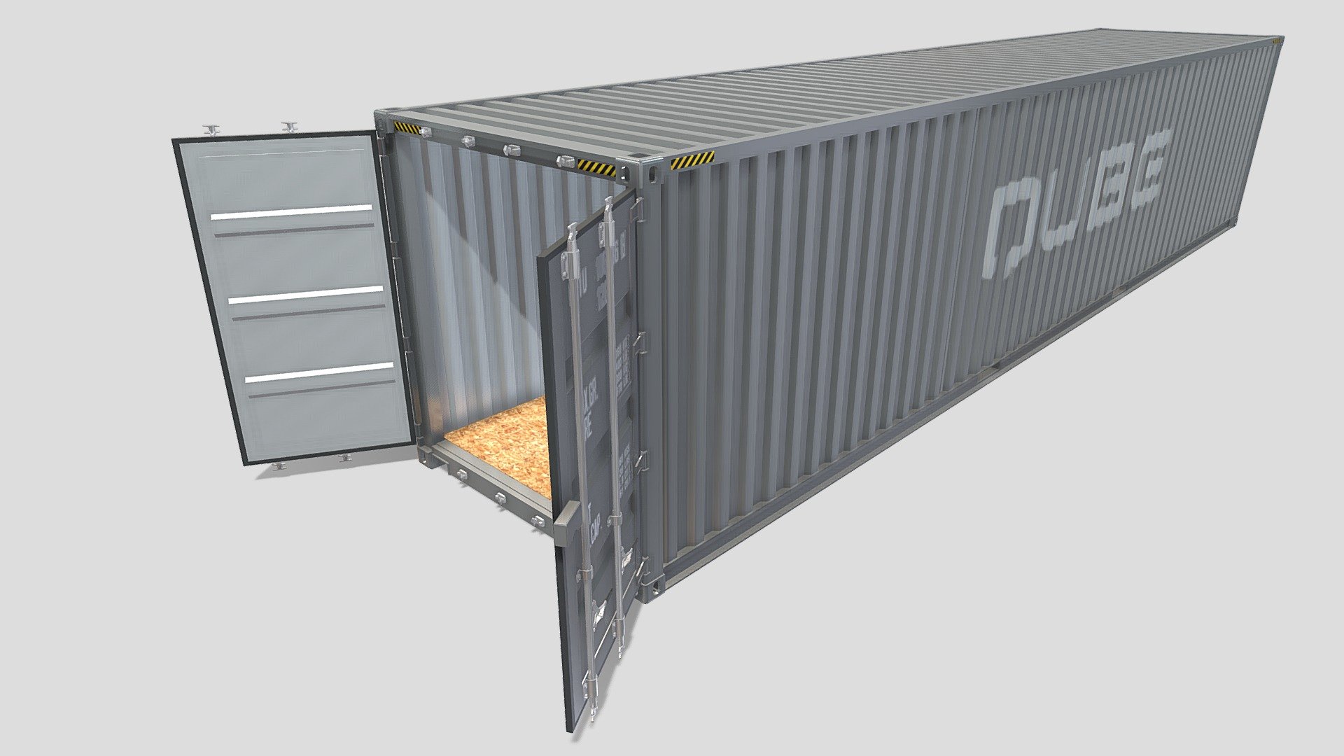 40ft Shipping Container Qube v1 - Buy Royalty Free 3D model by ...