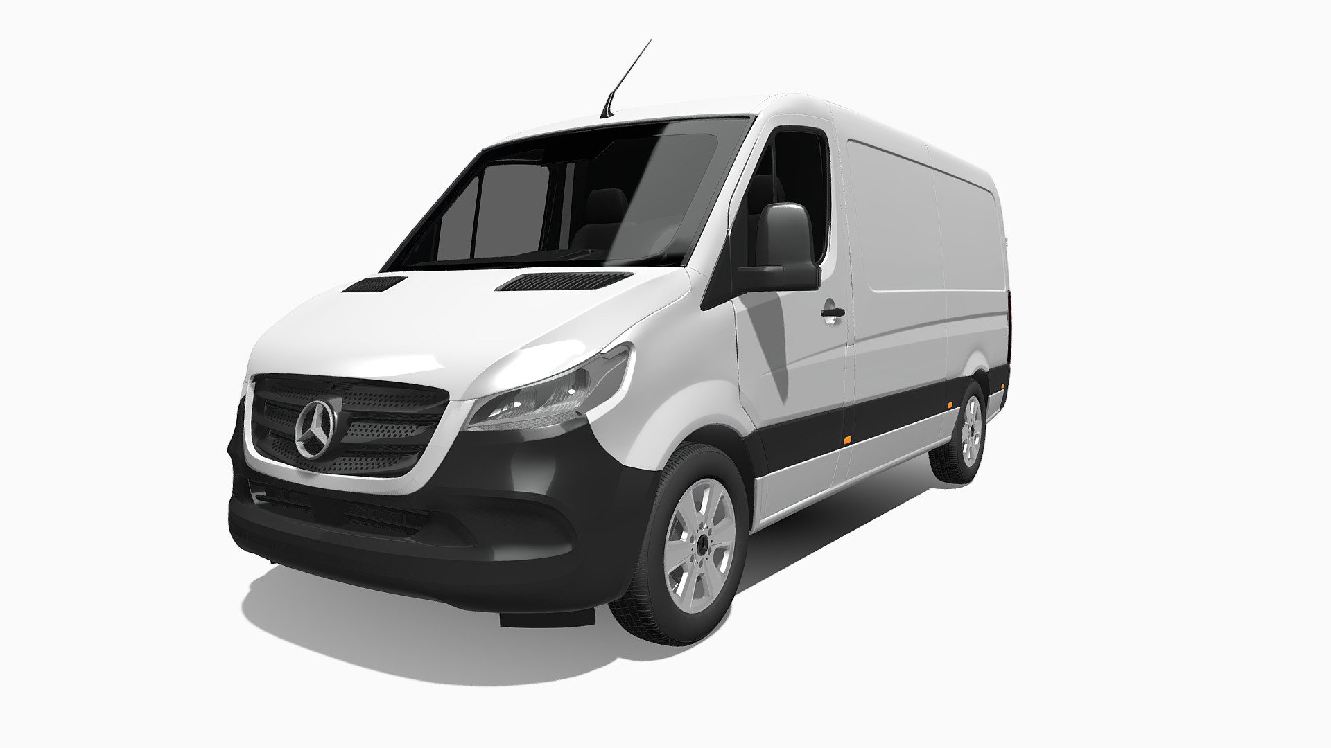 Mercedes-Benz Sprinter Cargo H1 L2 Van - Buy Royalty Free 3D model by ...
