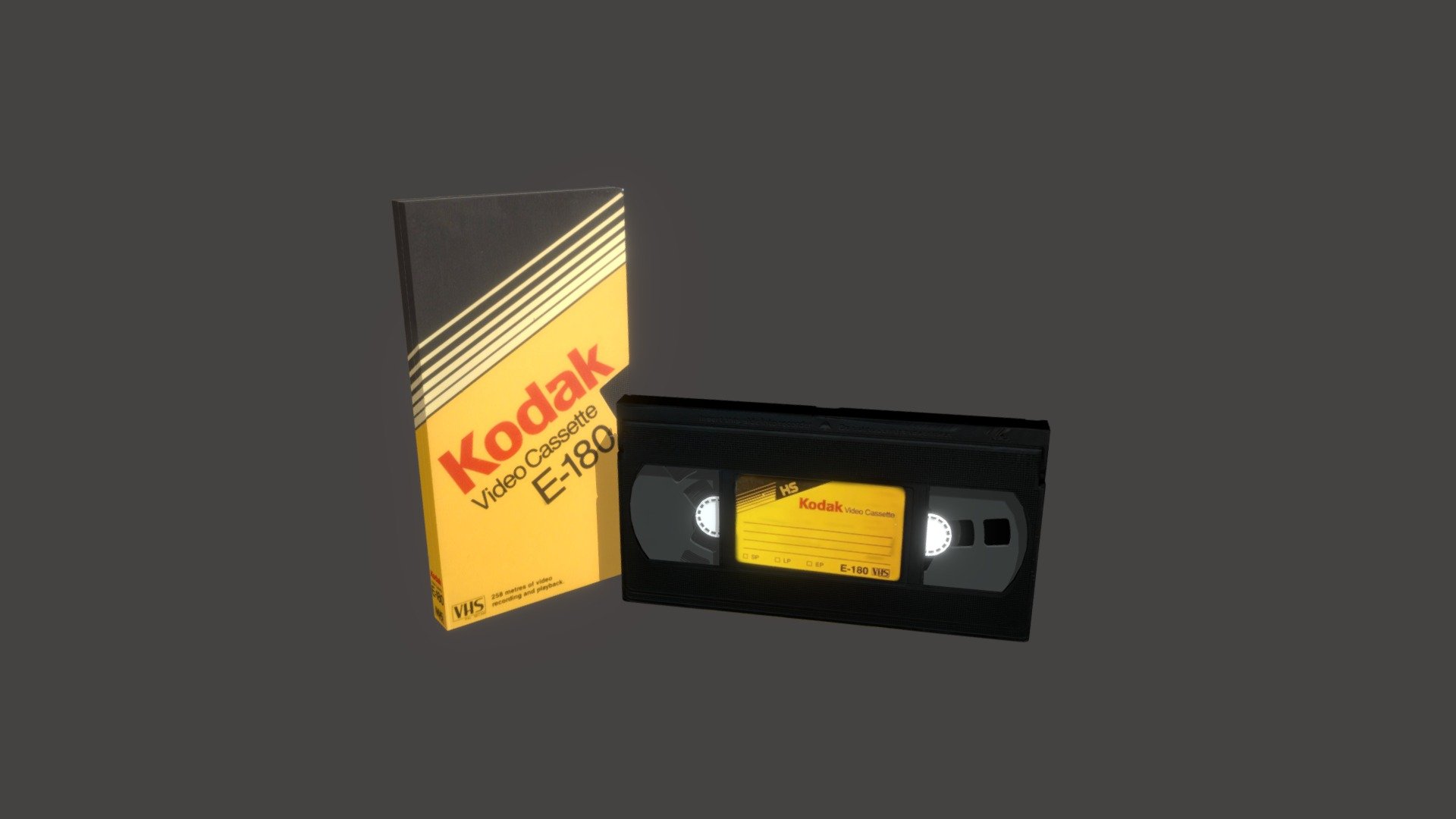VHS Kodak video cassette - Download Free 3D model by krechet [ea3931b ...