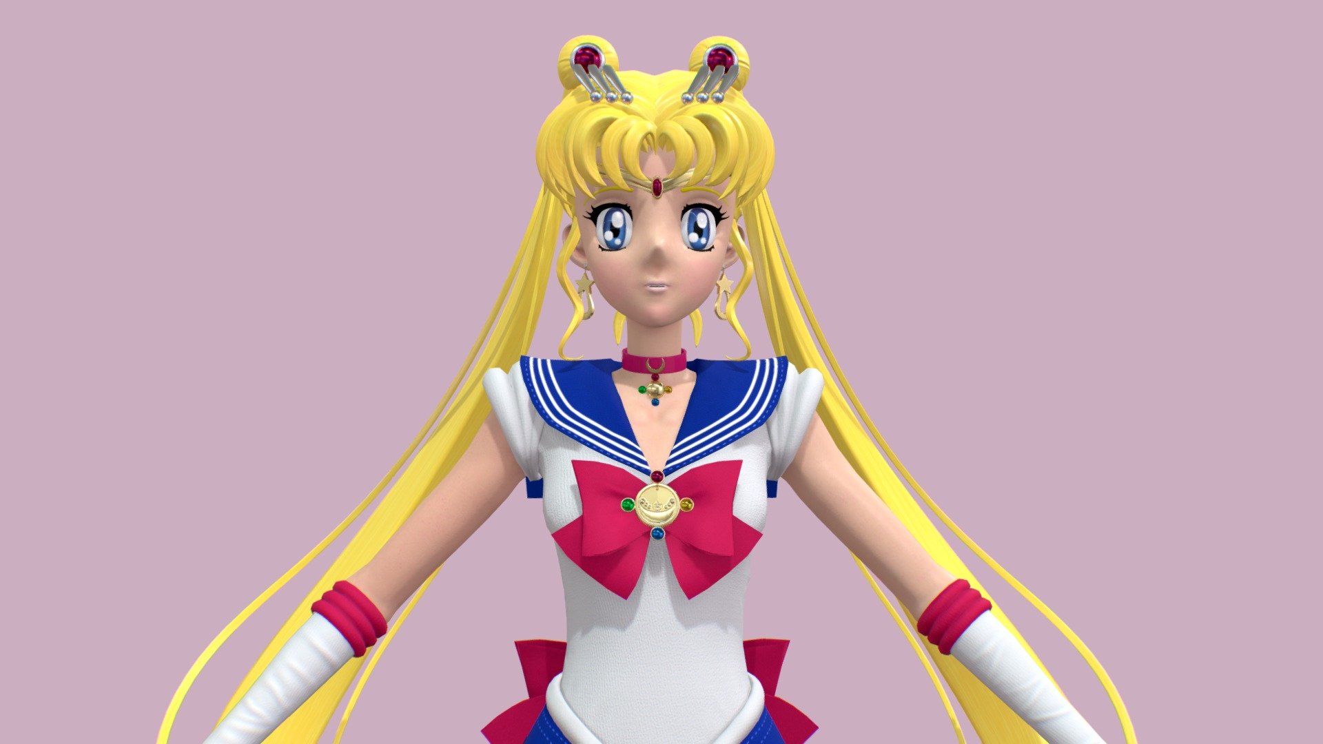 Sailor Moon - real time model - Buy Royalty Free 3D model by Tomas Ibar ...