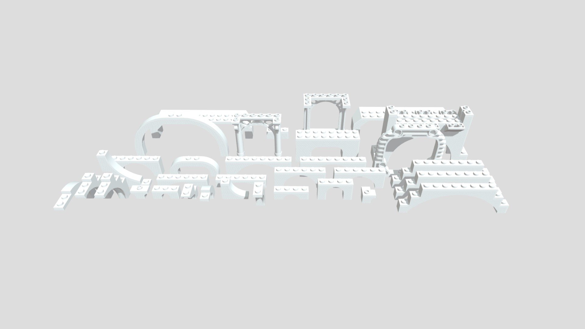 Lego Detalic #8 - Brick, Arch - Download Free 3D model by MSTUDIO_YT ...