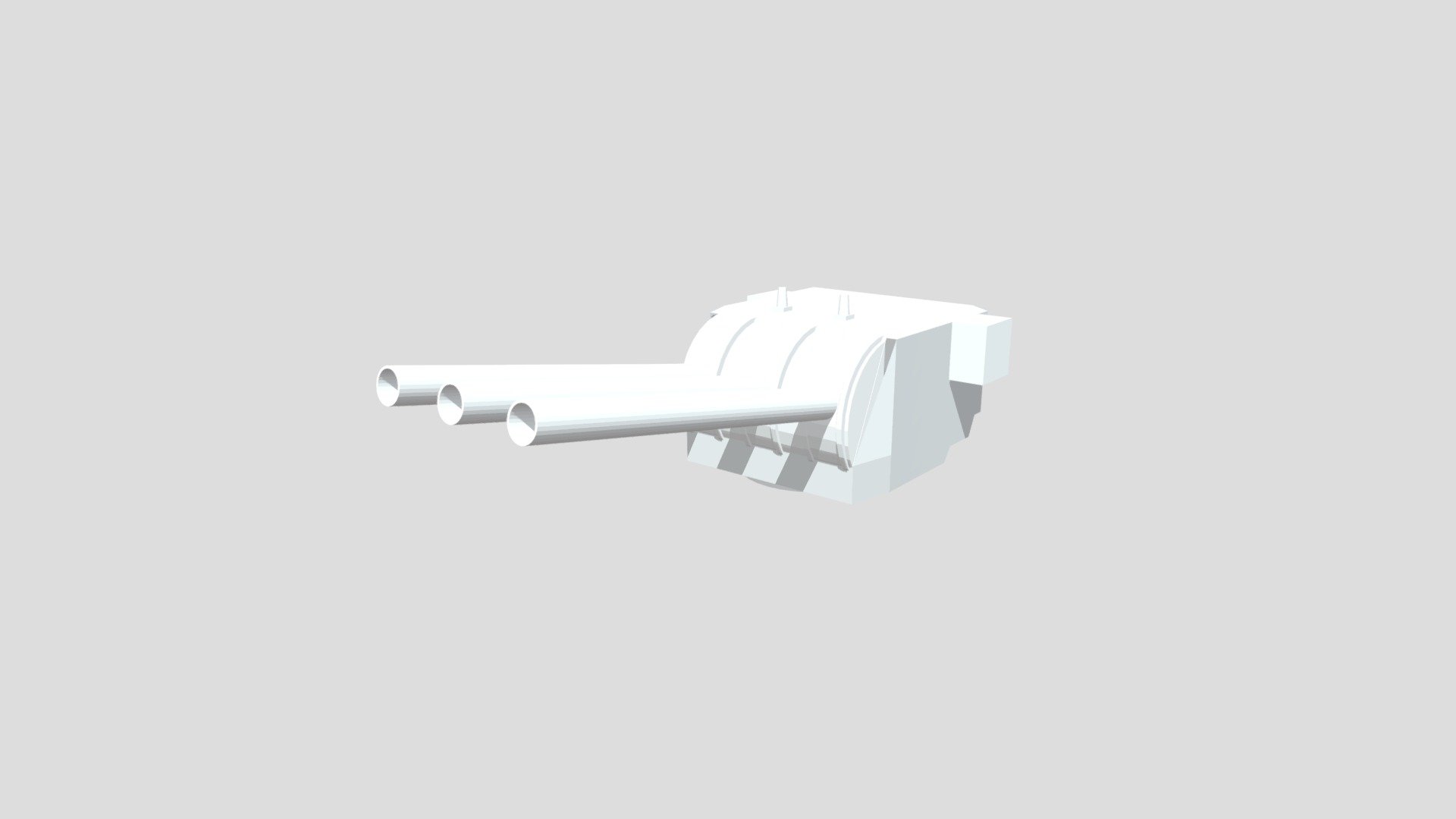 Ship Main Battery Gun - Download Free 3D model by MIDNIGHT_WARFARE ...