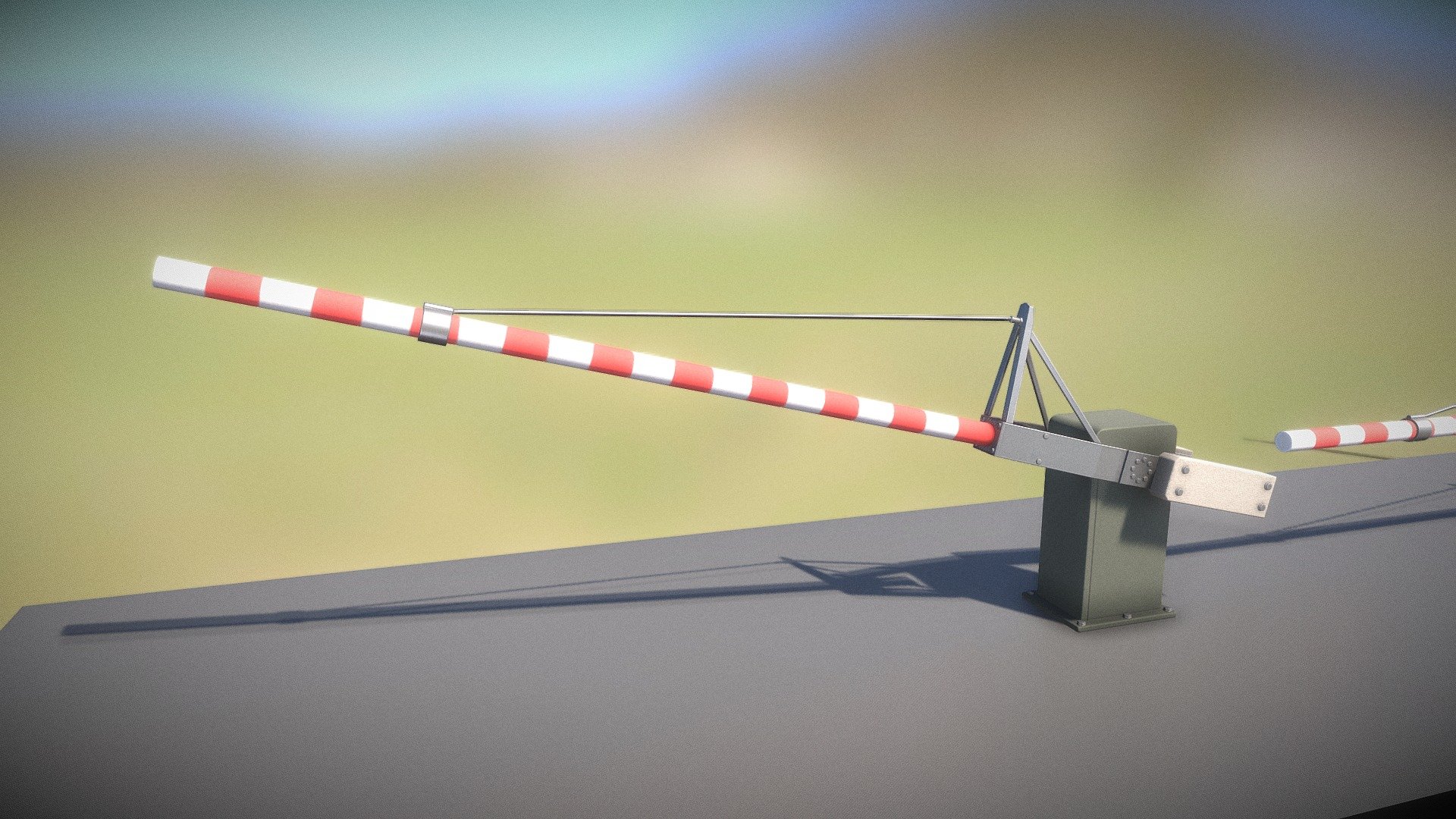 Low-Poly Railroad Barrier 4m - Buy Royalty Free 3D model by VIS-All-3D ...