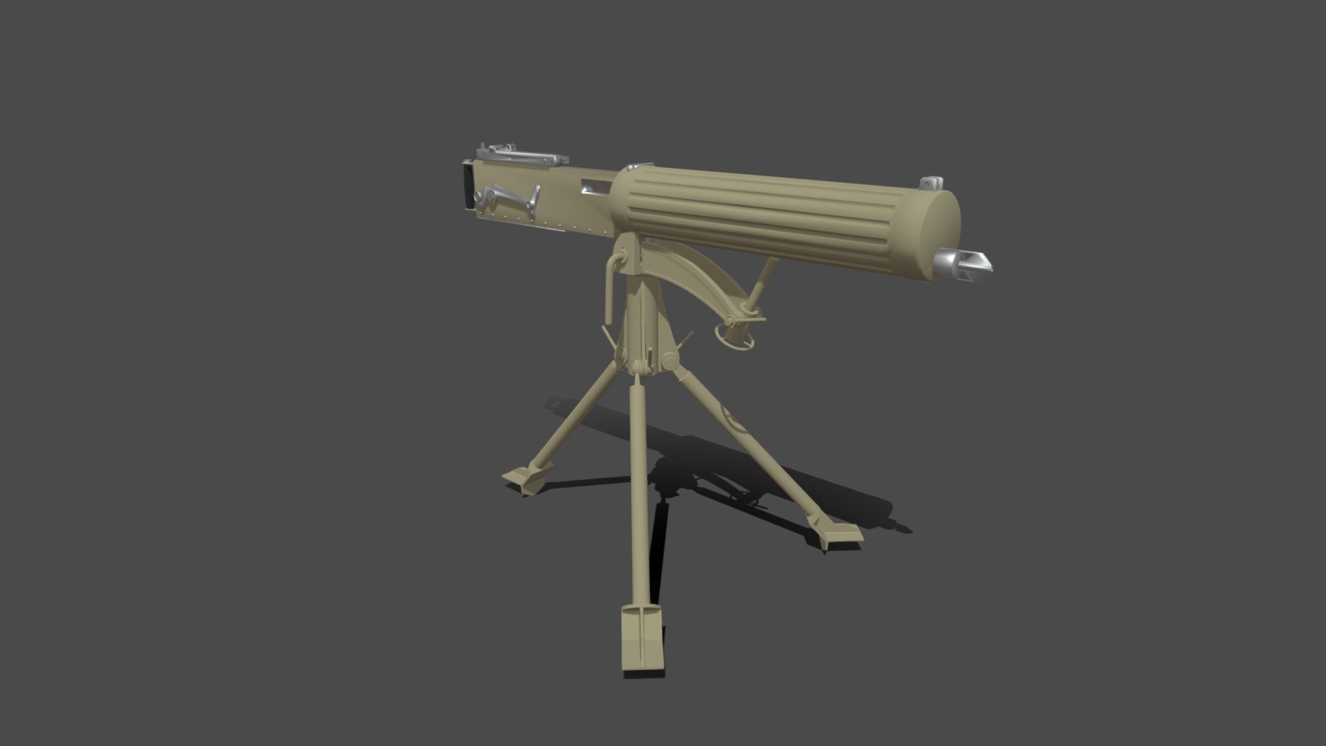 Vickers machine gun - Buy Royalty Free 3D model by 3DDomino [ea43153 ...