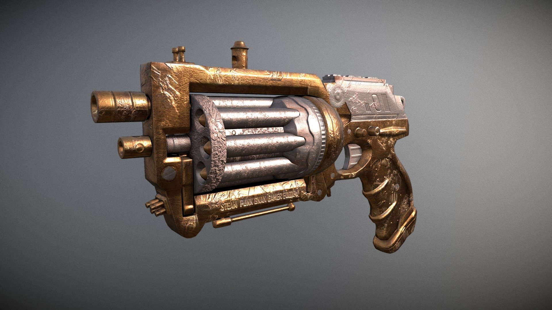 Steam Punk Weapon - Download Free 3D model by GnanaSai [ea43b32 ...