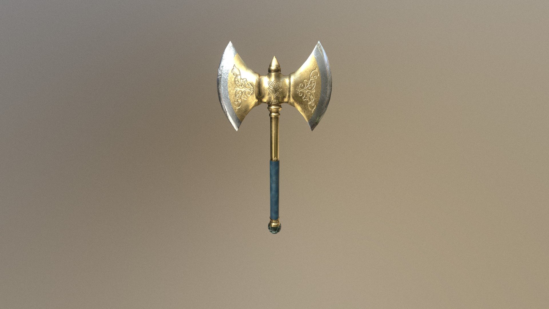 Double Sided Axe - 3D model by rahuldas9r6 [ea43dc6] - Sketchfab