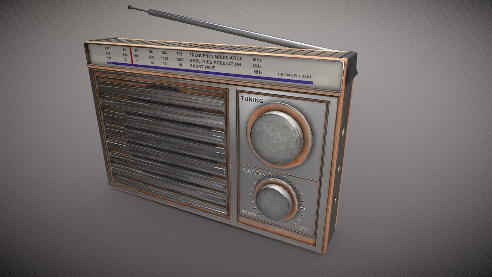 Old Radio - Buy Royalty Free 3D model by Sousinho [ea45a5c] - Sketchfab ...