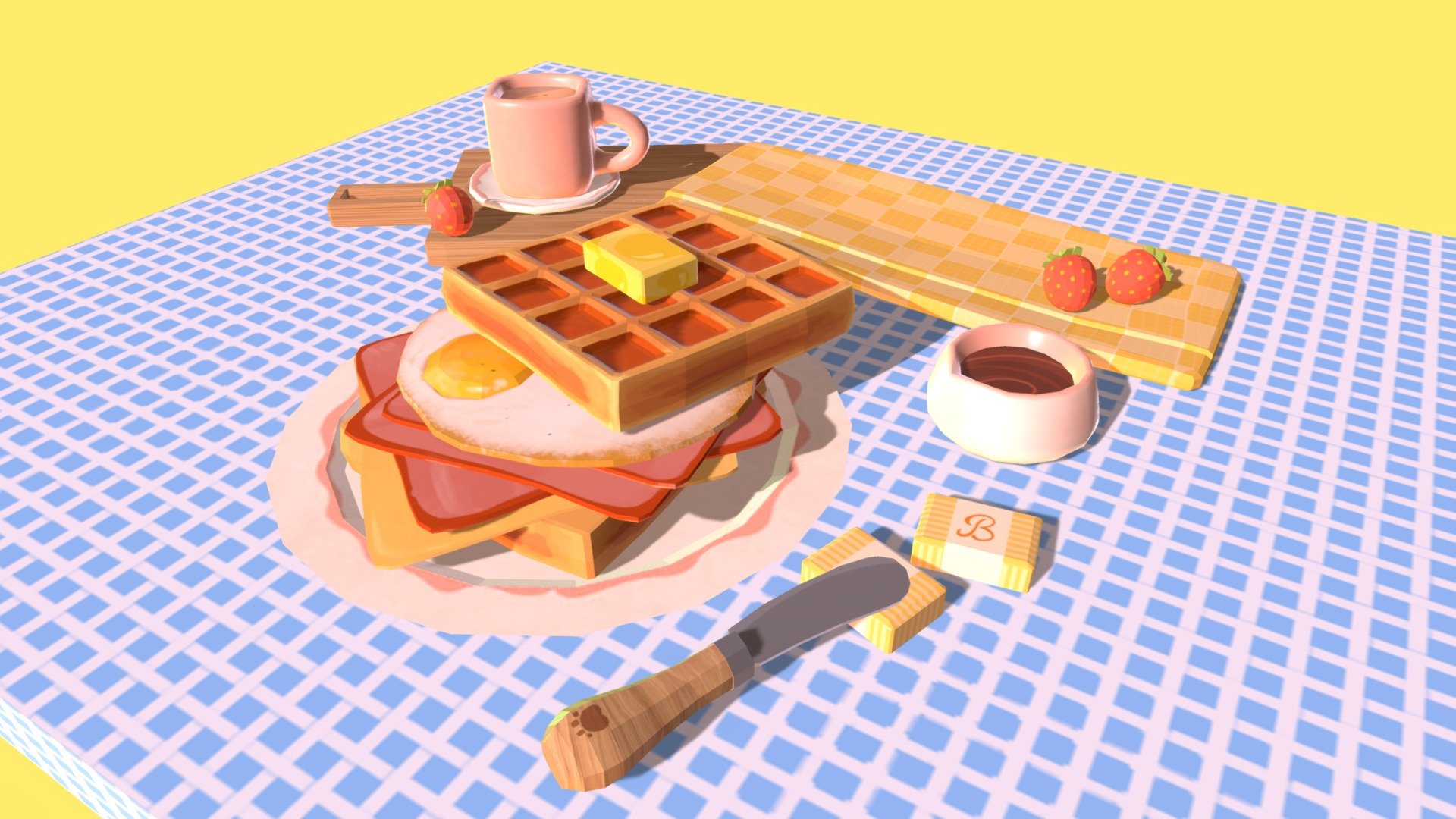 Darling Breakfast - 3D model by SKY_18 [ea48b9b] - Sketchfab