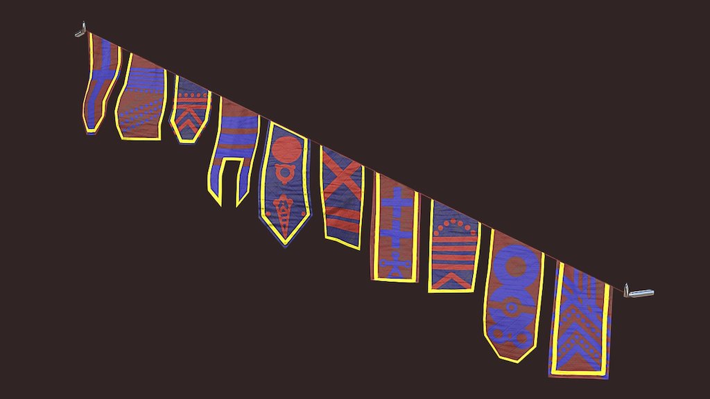 flag 2 - 3D model by adamjknight3dUni [ea48ebd] - Sketchfab