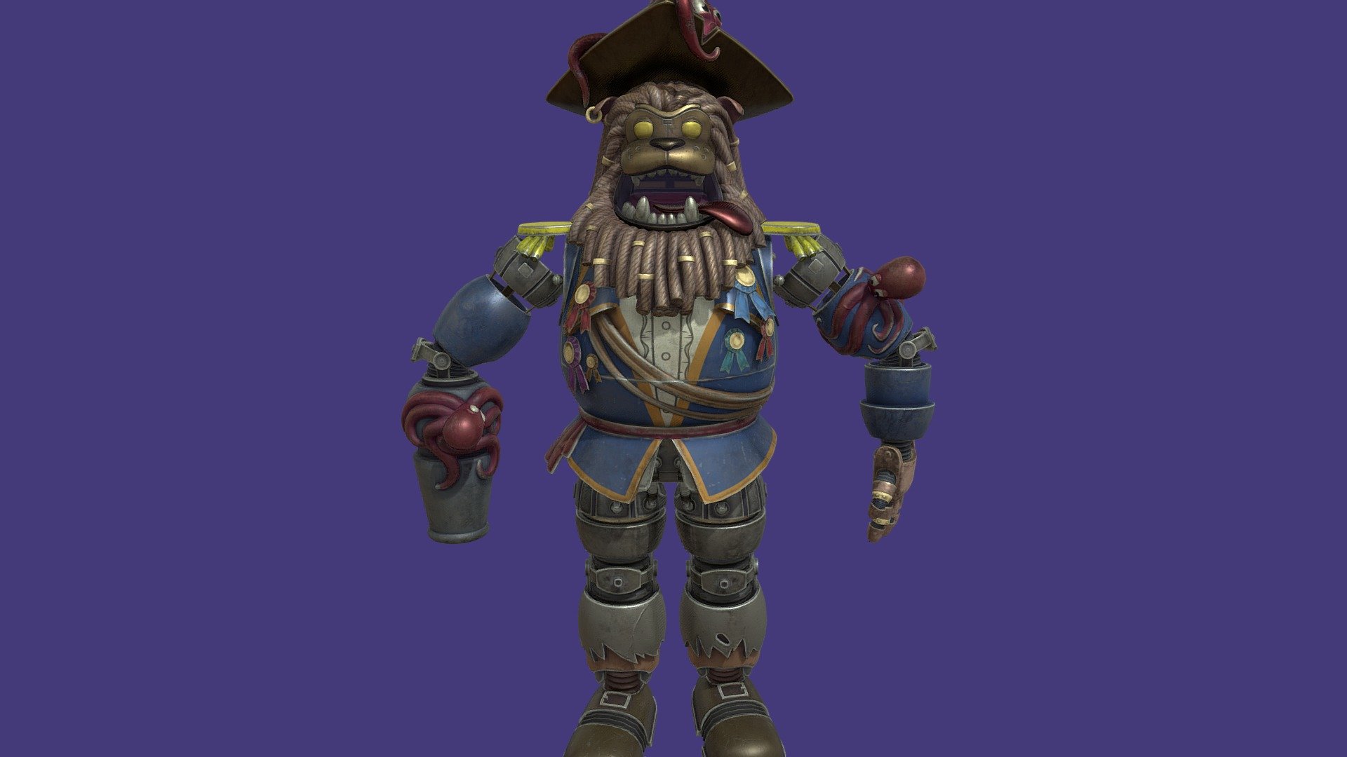 Fnaf SOTM Captain Springlock - Download Free 3D model by skylajade69 ...