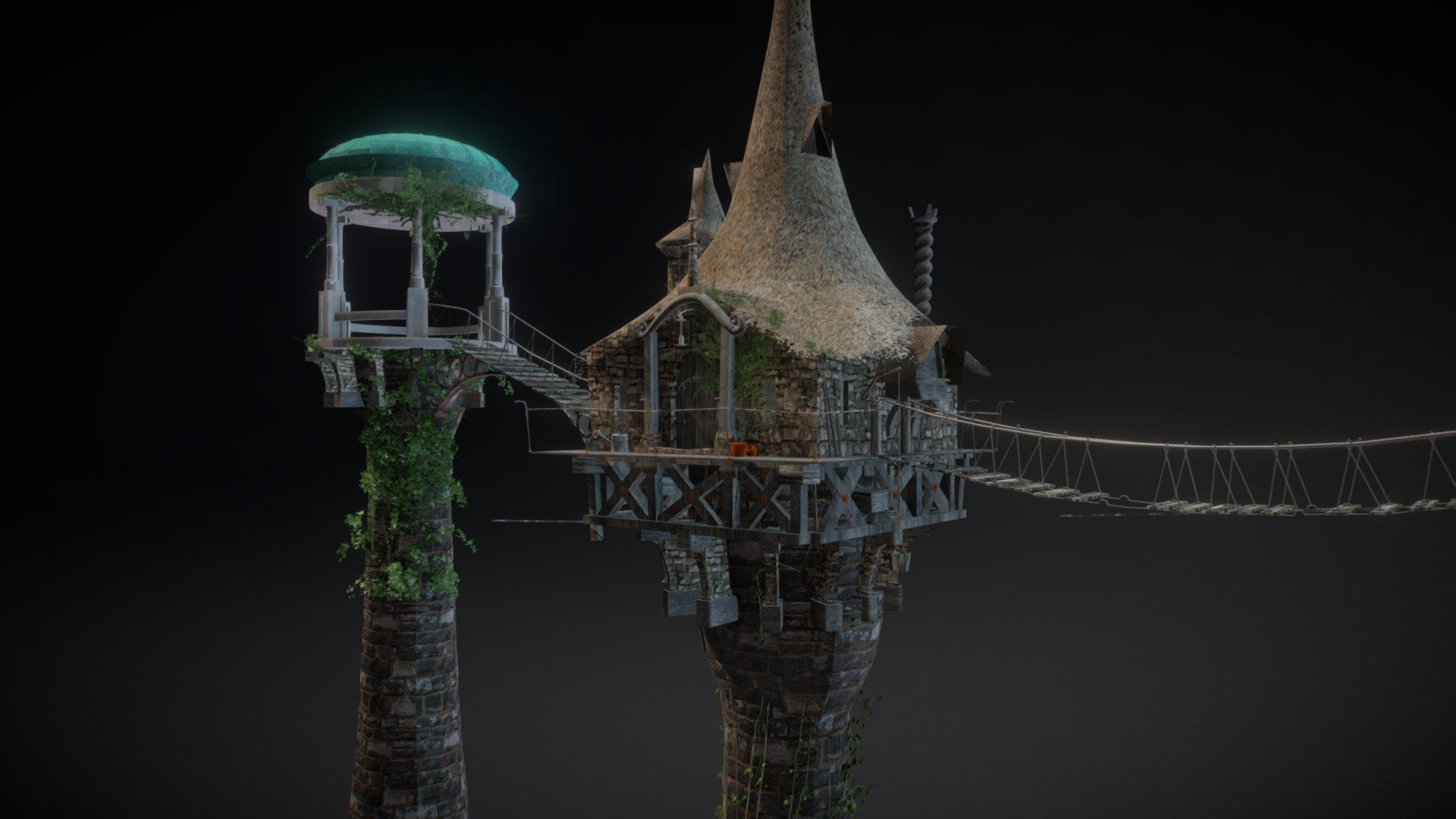Tangled tower - 3D model by gav.grant [ea4a6bc] - Sketchfab