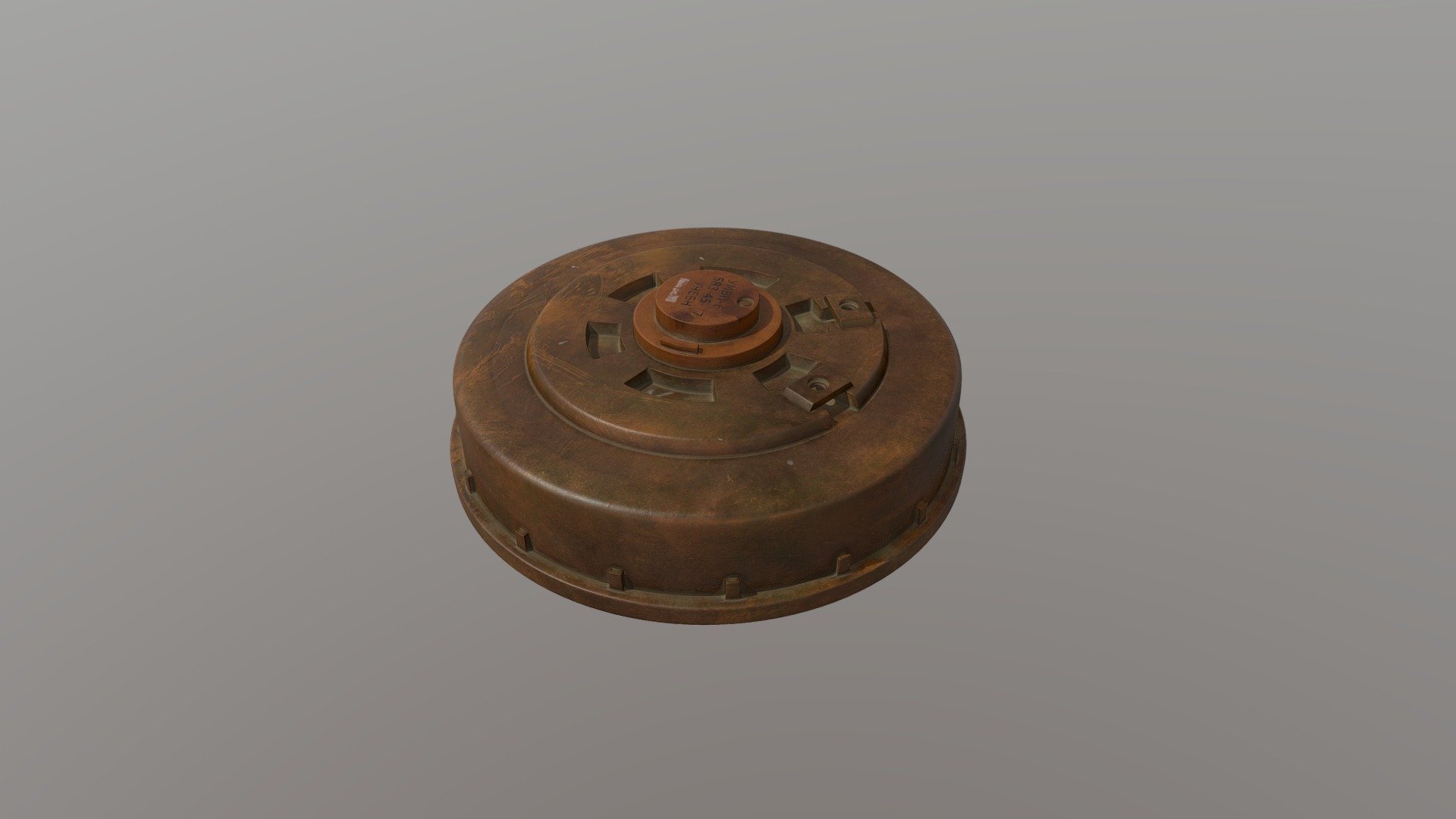 Anti-Tank Land Mine - 3D model by Konstantin Kaftaykin (@3dKostya ...