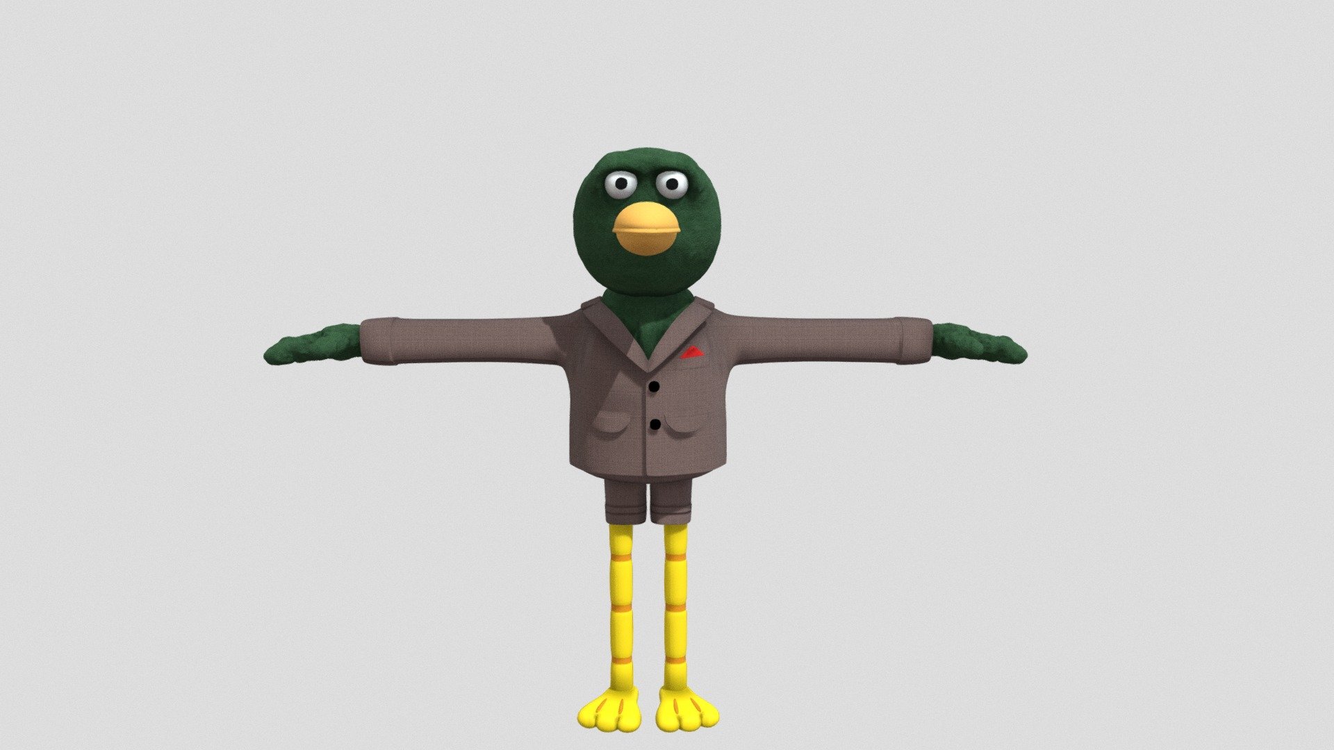 DHMIS Duck Guy (ReTextured) - Download Free 3D model by searchfotrfran ...
