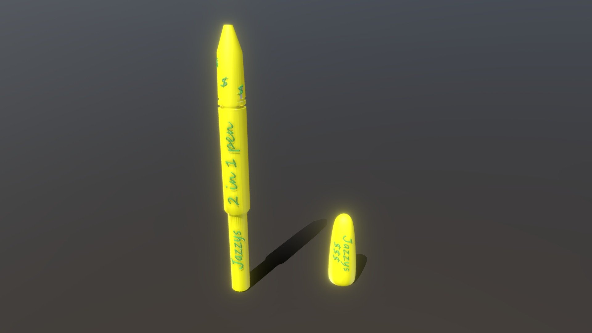 jpen_and_cap - Download Free 3D model by gishman [ea4eb5c] - Sketchfab
