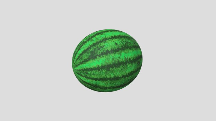 Watermelon 3D models - Sketchfab