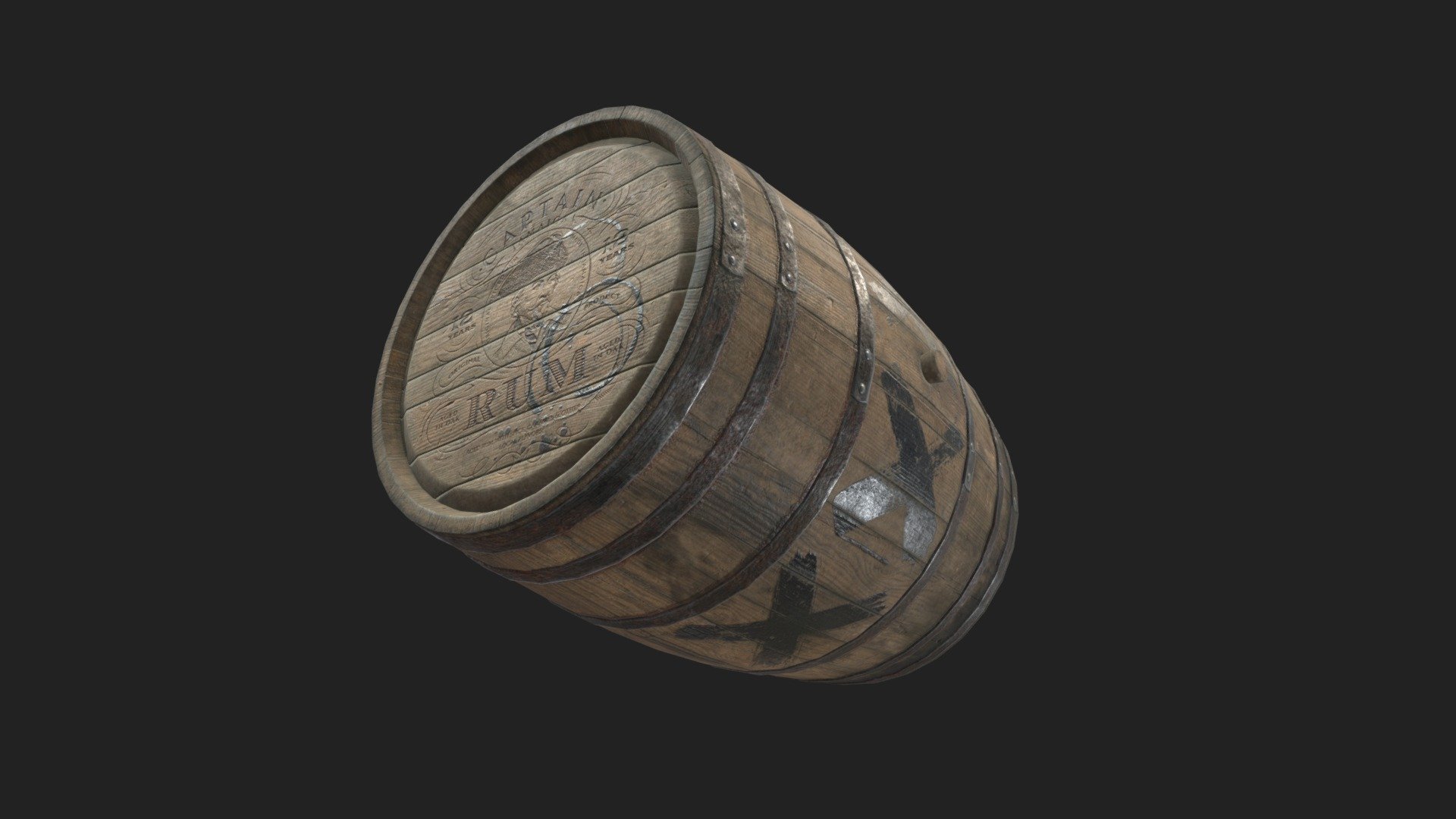 A barrel of gunpowder (powder keg) - 3D model by Tanya Grimm (@vong66 ...