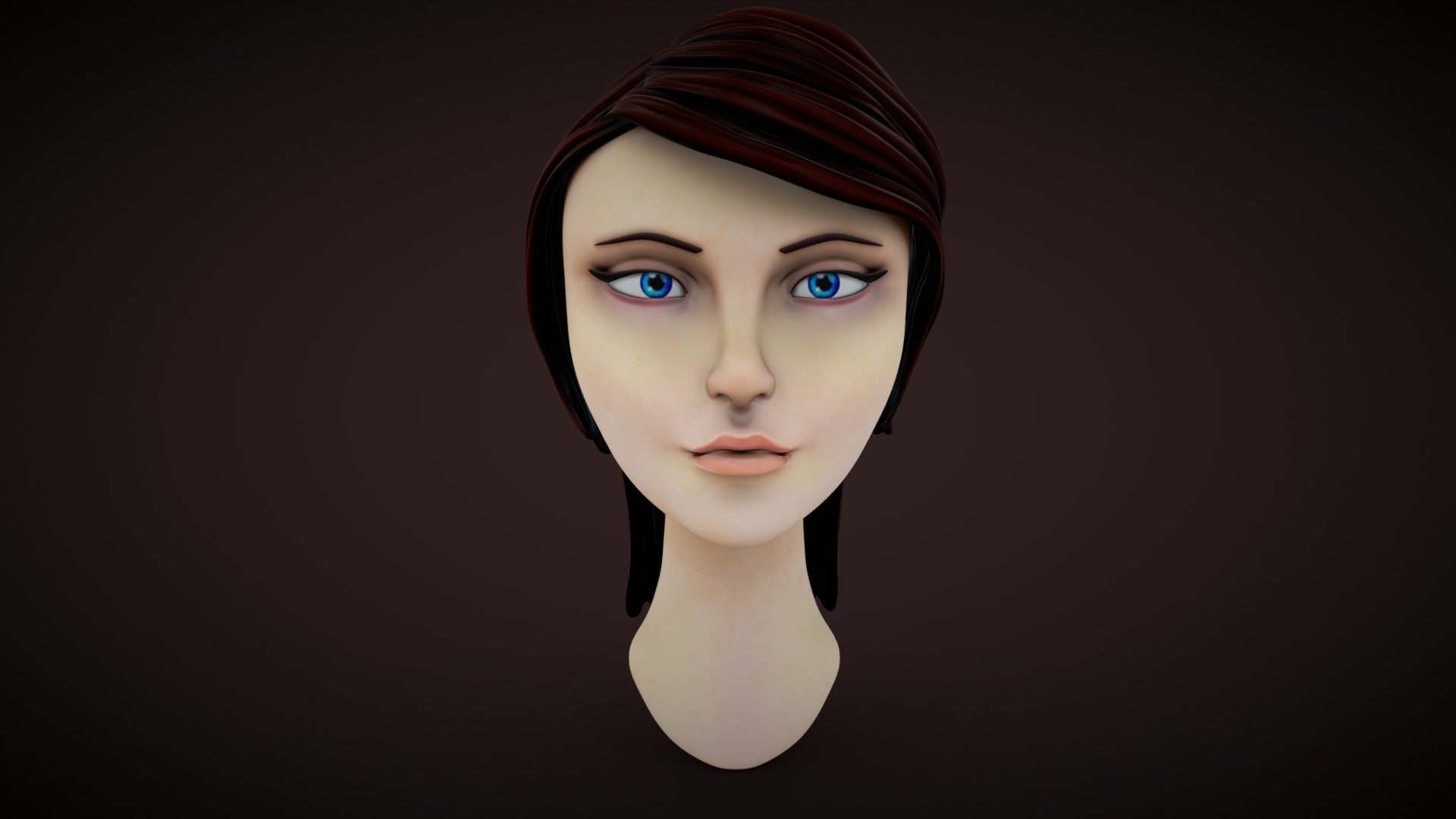 Textured Girl Head - Download Free 3D model by jmarco2000 [ea5084d ...