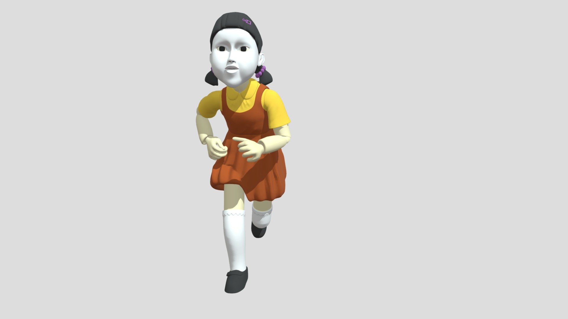 Squid game doll running: Rigged - 3D model by Neelam Devi (@neelamdevi ...
