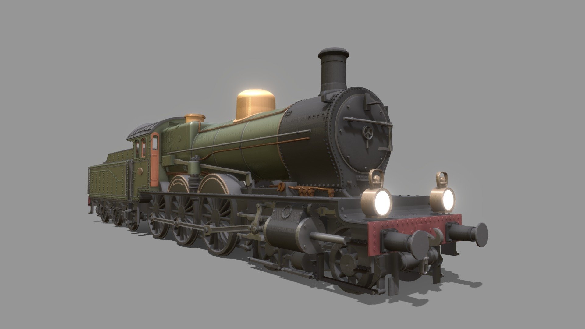 NS 3716 Dutch steam locomotive - 3D model by Musarium [ea572e6] - Sketchfab