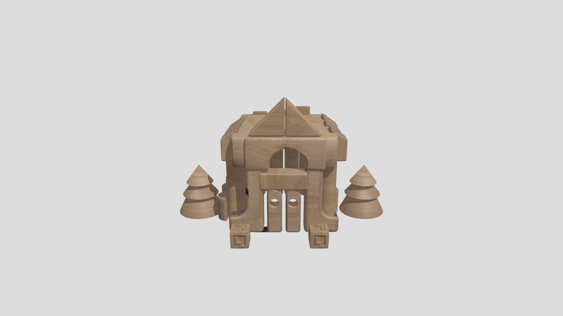 block castle - 3D model by blueberrypieee [ea58765] - Sketchfab